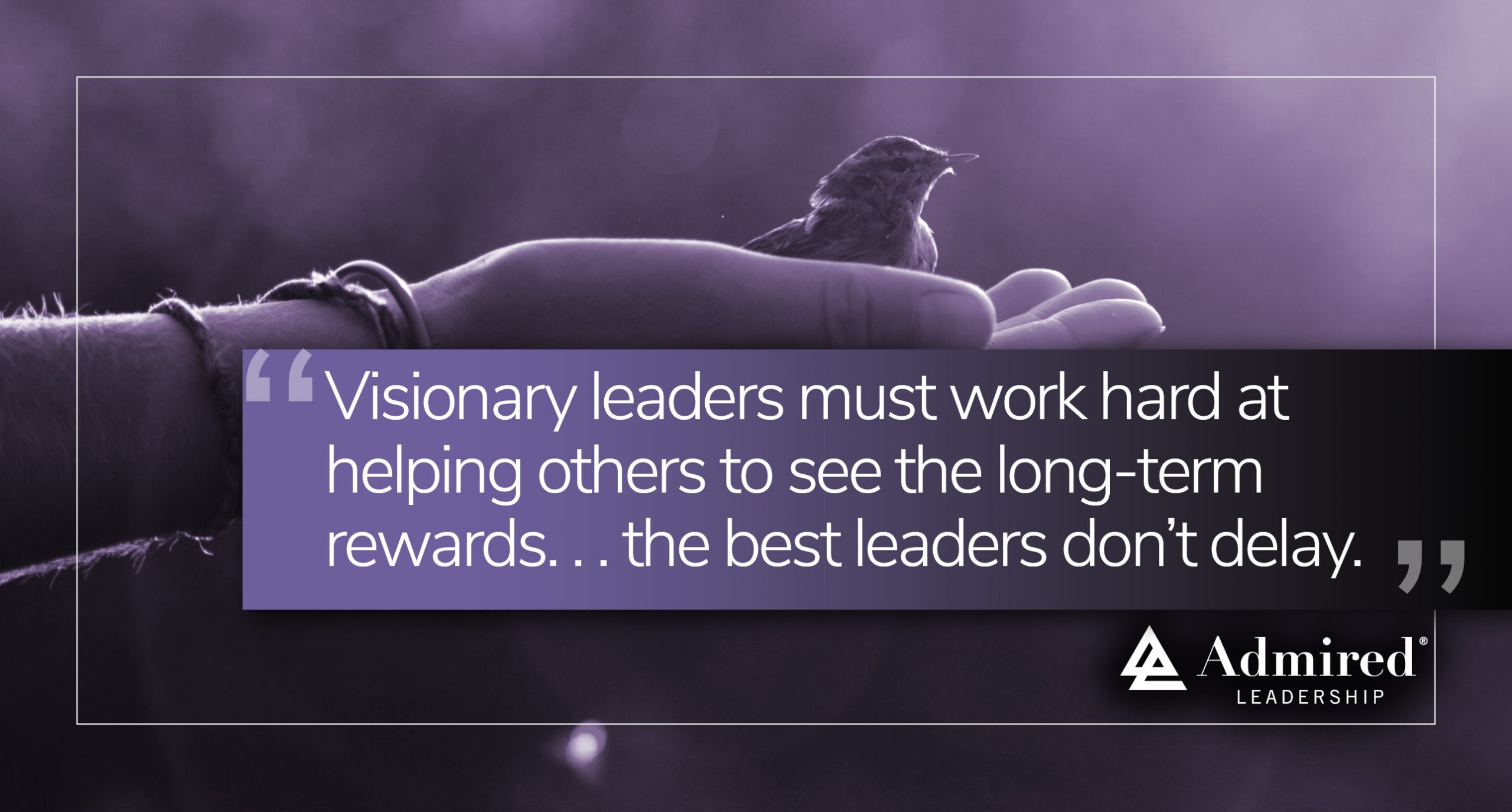 Delayed Rewards Make Us Better People – Admired Leadership