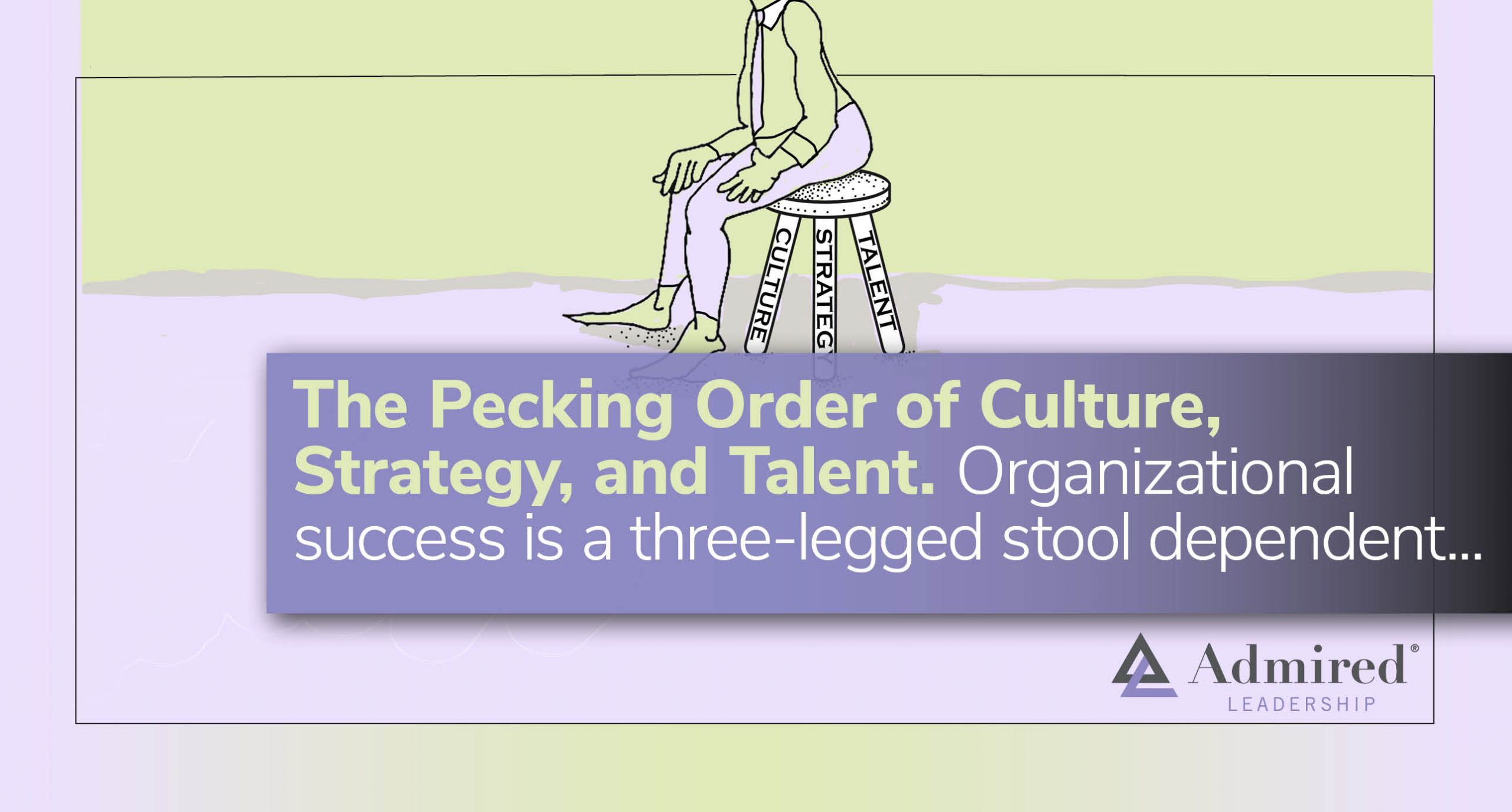 The Pecking Order of Culture, Strategy, and Talent – Admired Leadership