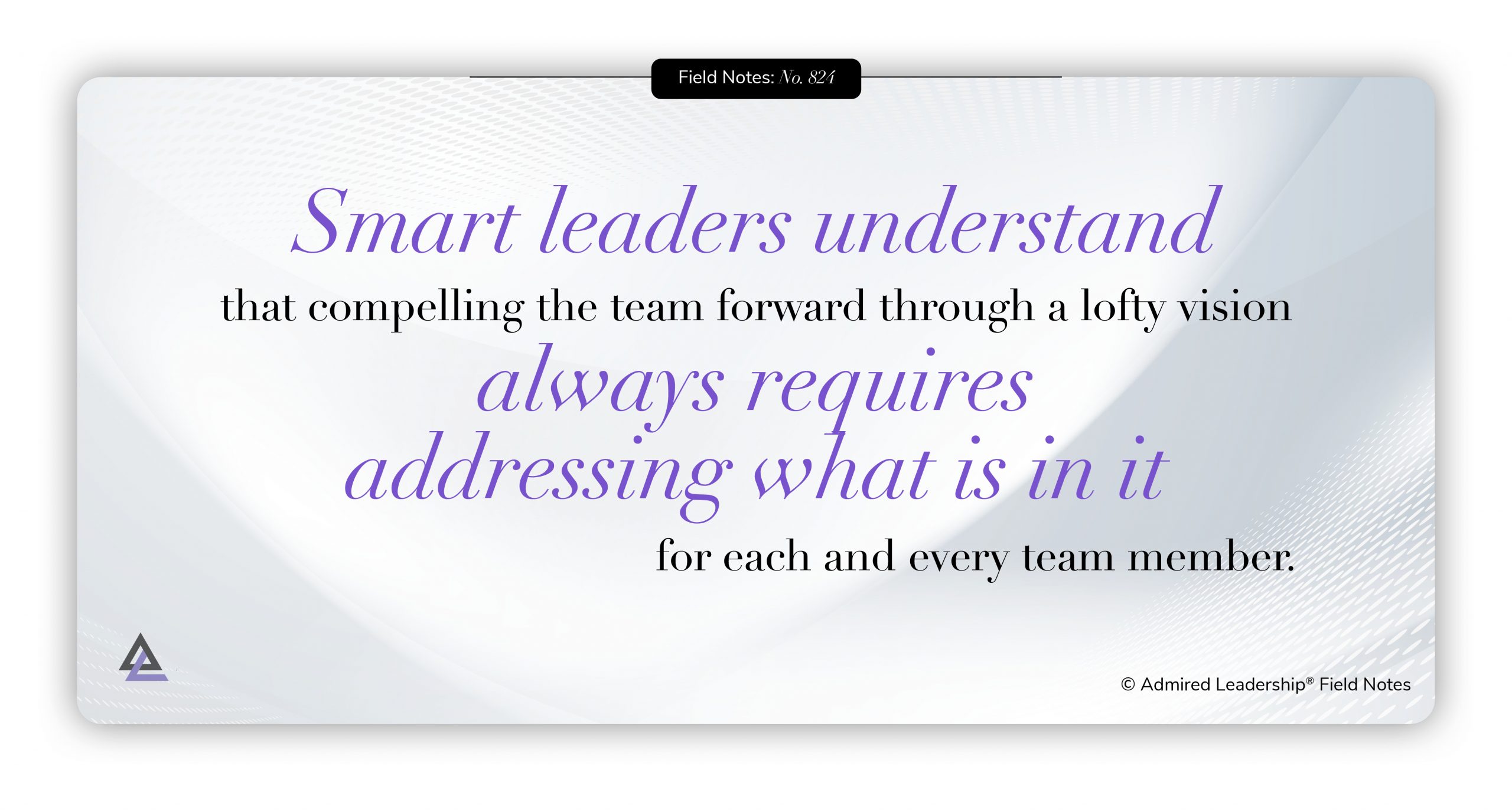 When Sharing the Vision, Show People What’s in It for Them – Admired ...