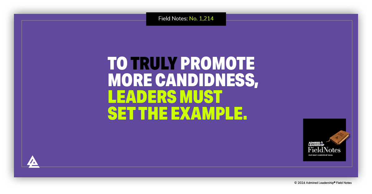 Field Notes – Admired Leadership